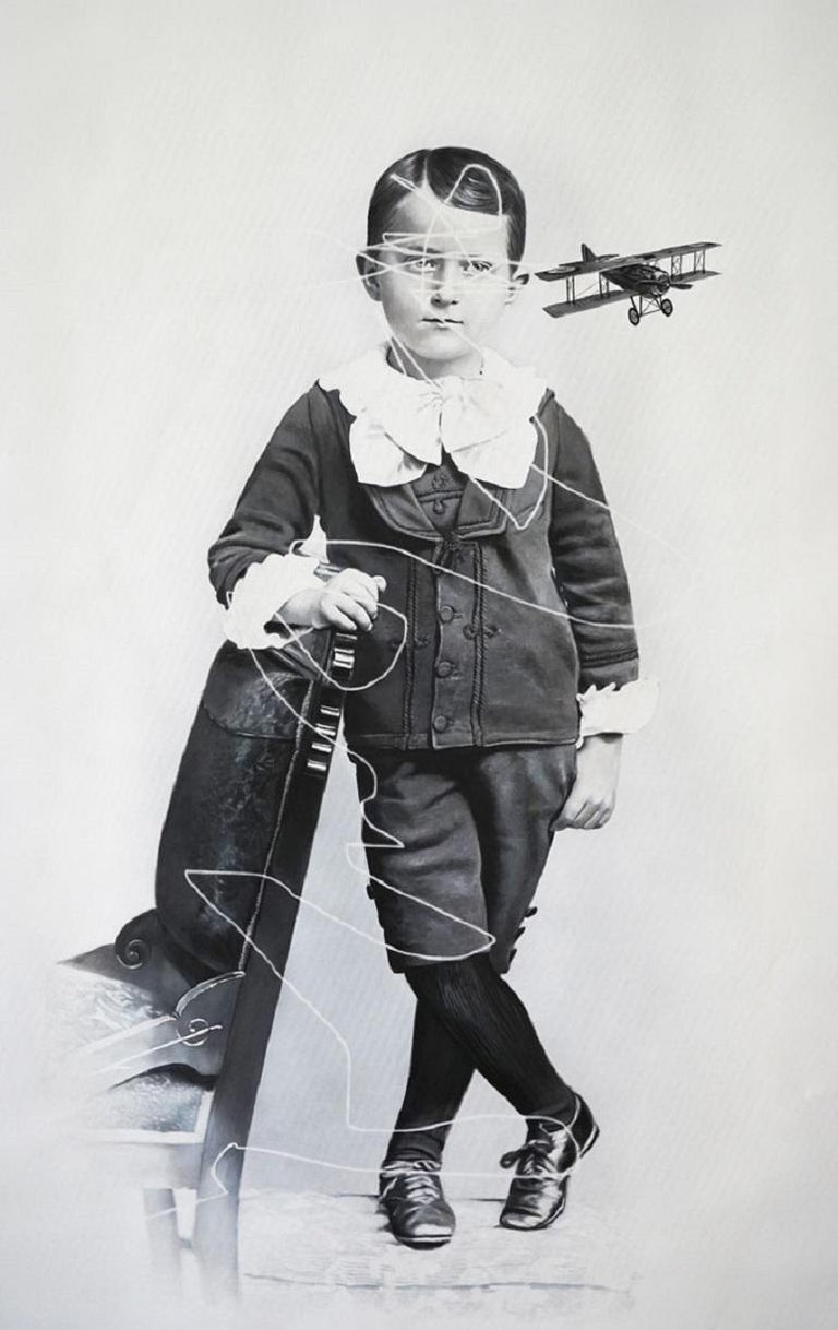 Zoé Byland - Boy and Aeroplane For Sale at 1stDibs