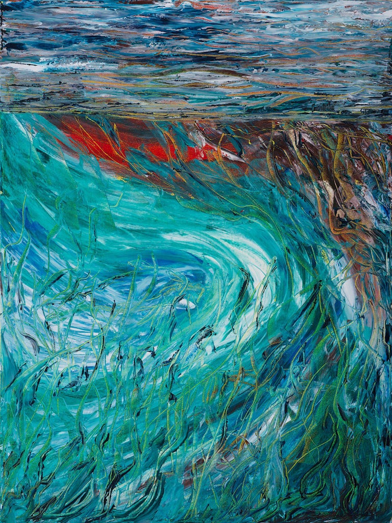 Sandra Hawkins - Tropical Currents, Painting, Acrylic on Canvas For ...