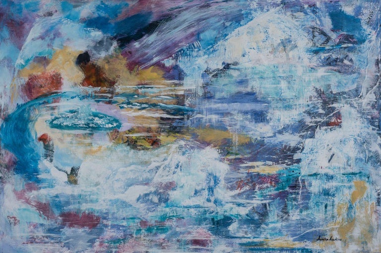 Sandra Hawkins - Exothermic Melting, Painting, Acrylic on Canvas For ...