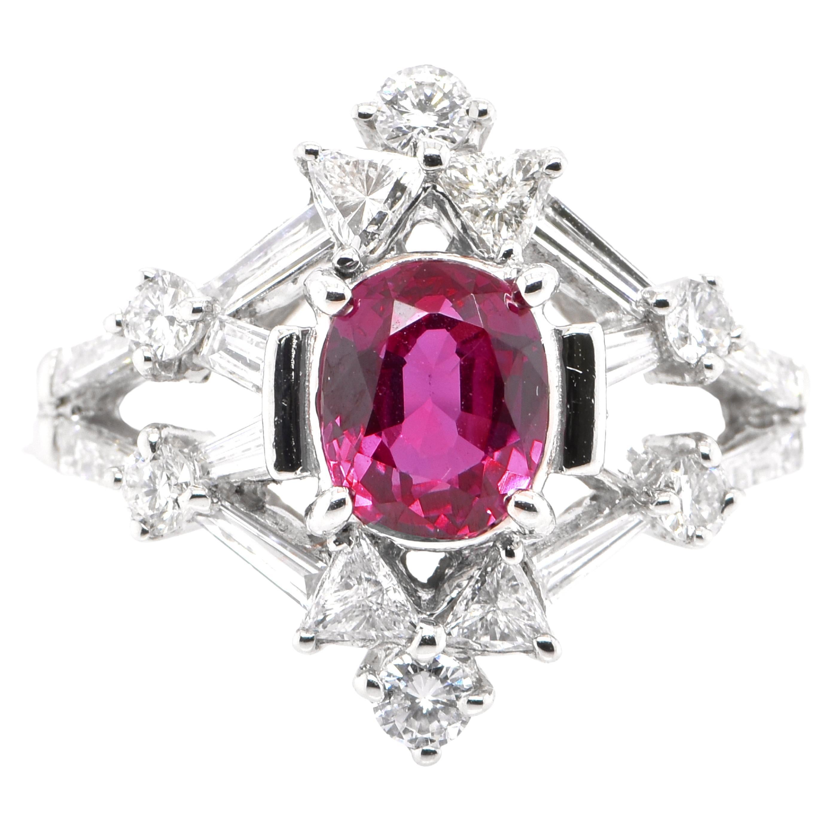 Impressive 24.64 Carat Ruby and Diamond Ring For Sale at 1stDibs