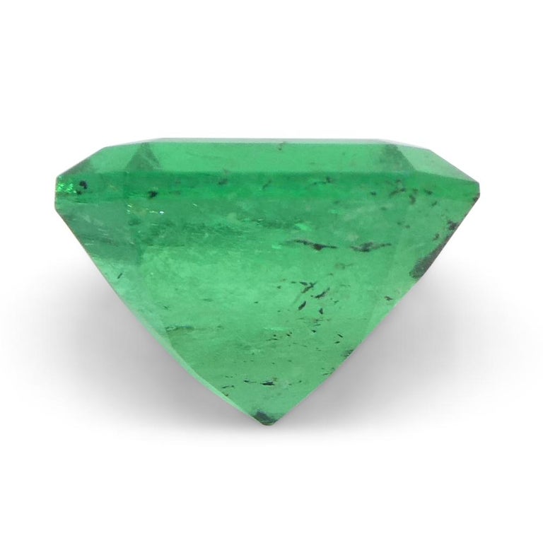 1.24ct Square Green Emerald from Colombia For Sale at 1stDibs