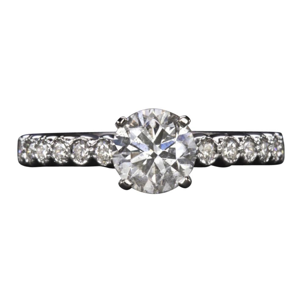 .25 Carat Diamond White Gold Engagement Ring For Sale at 1stDibs | .25 ...