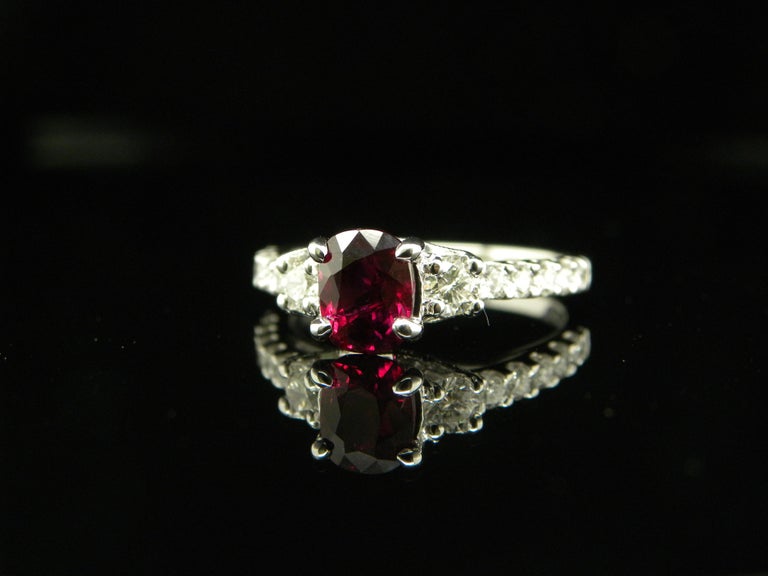 1.25 Carat GRS Certified Vietnam No Heat Pigeon's Blood Red Ruby ...