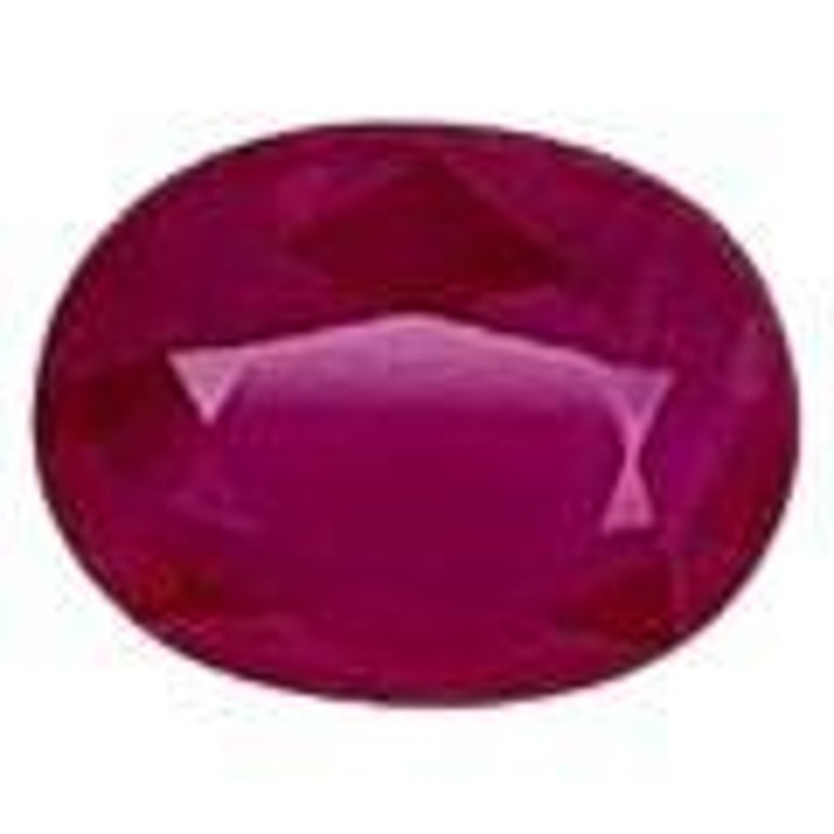 1.27 Carat GIA Certified Oval No Heat Ruby For Sale at 1stDibs
