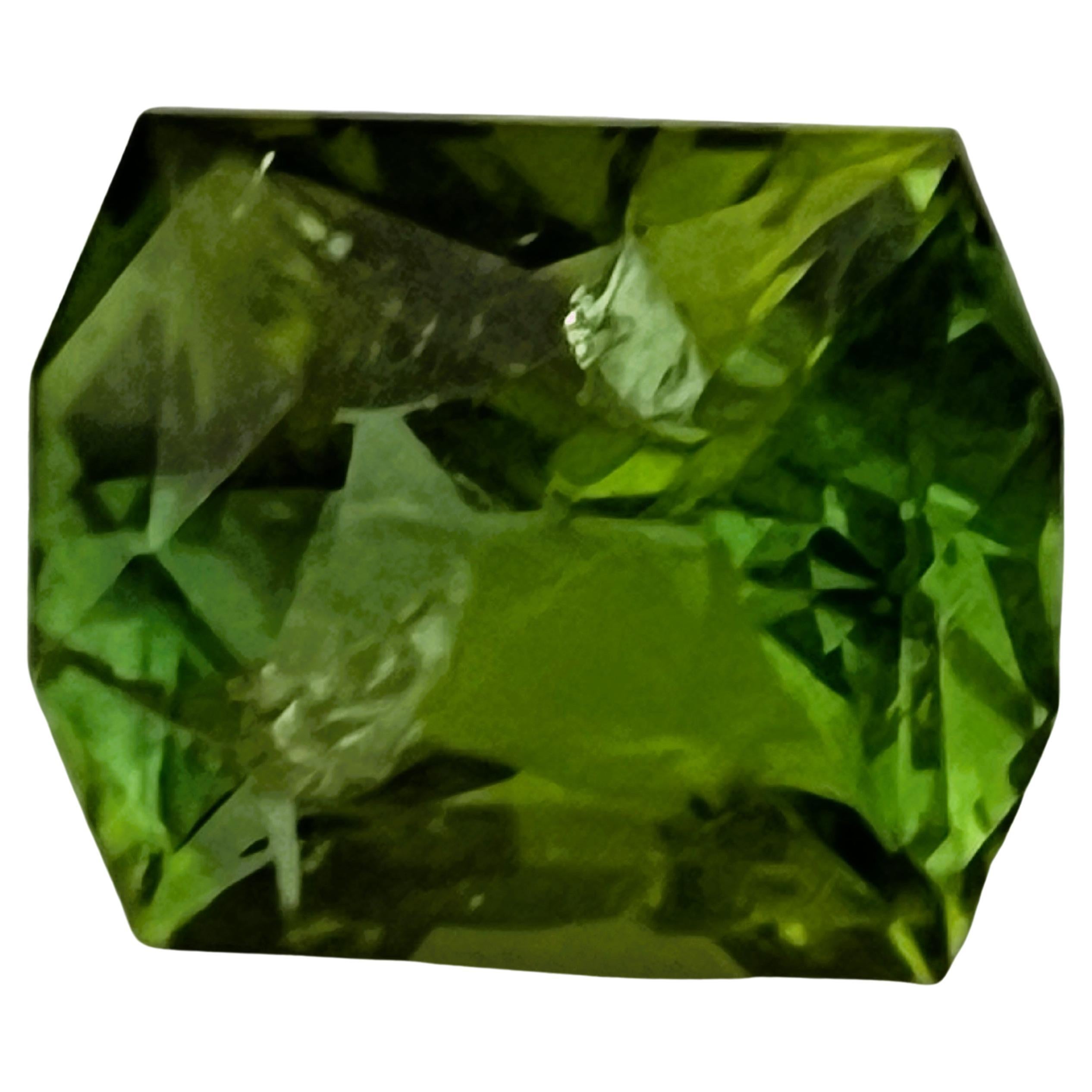 12.70ct Octagonal Cut Mint Green Tourmaline Loose Gemstone For Sale at ...