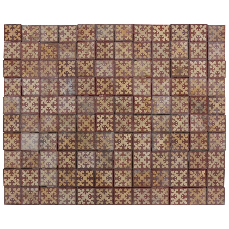 128 Antique Encaustic Tiles by White of Coalvile at 1stDibs | encaustic ...