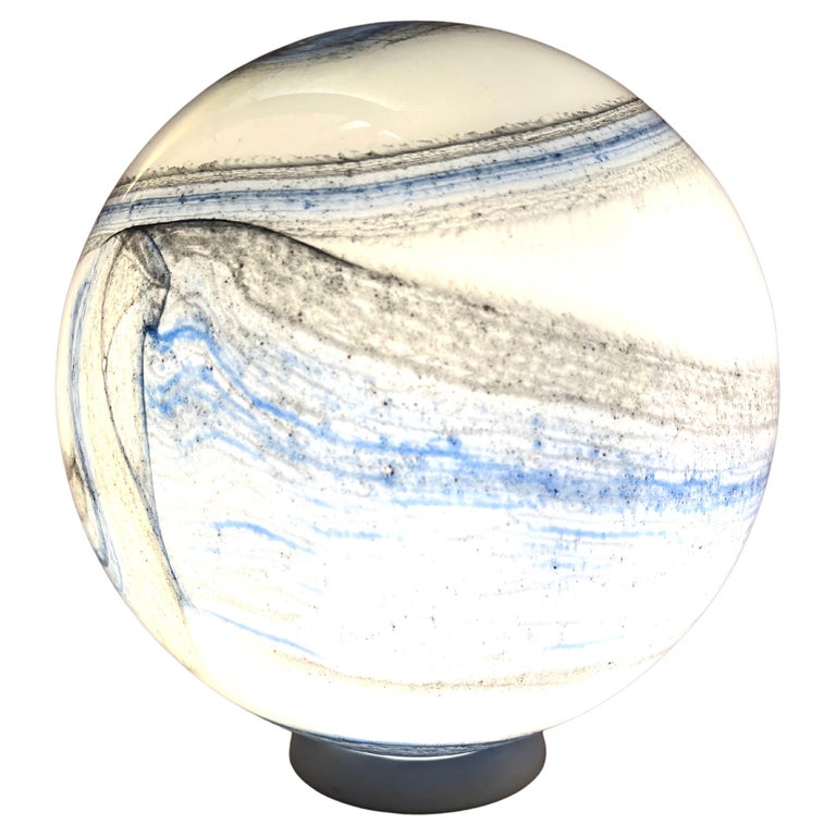 1295 Murano Art Glass Table Lamp, Jupiter Tribute, Hand Blown Artpiece ...