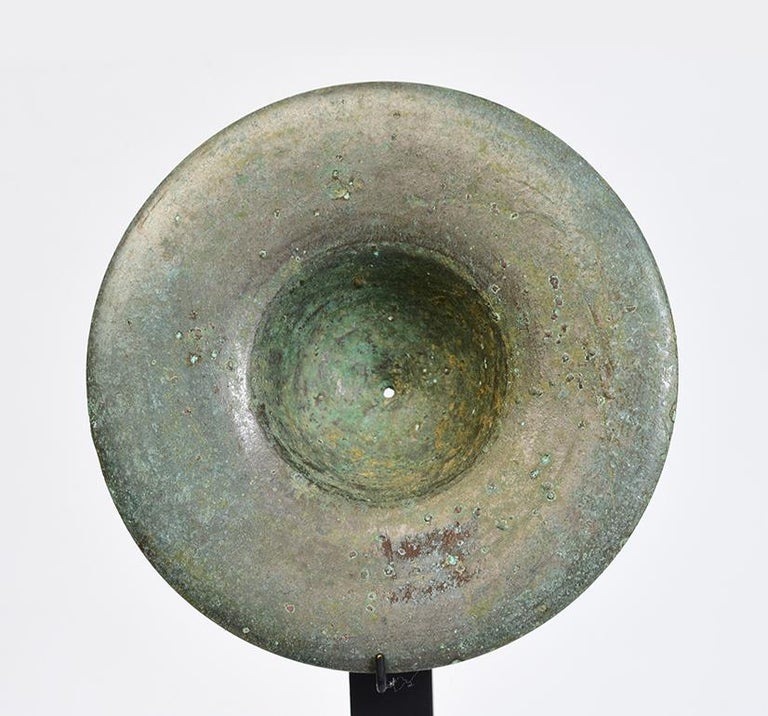 12th Century, Angkor Vat, a Pair of Antique Khmer Bronze Musical ...