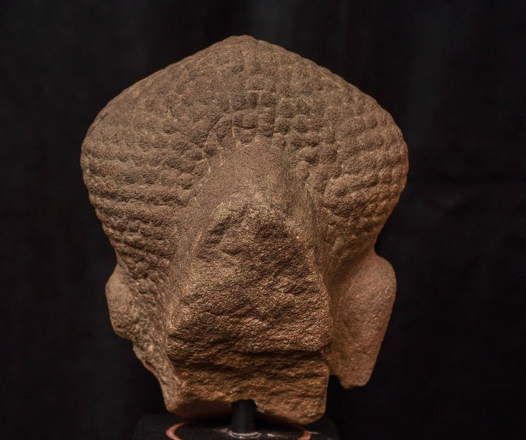 13/14thc Thai Stone Buddha Head For Sale at 1stDibs