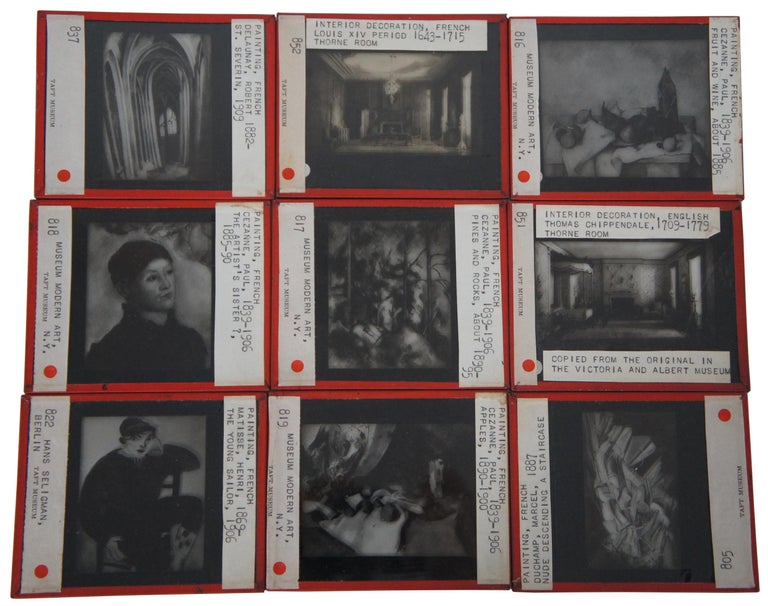 13 Antique Magic Lantern Glass Slides Taft Museum Artwork Architecture ...