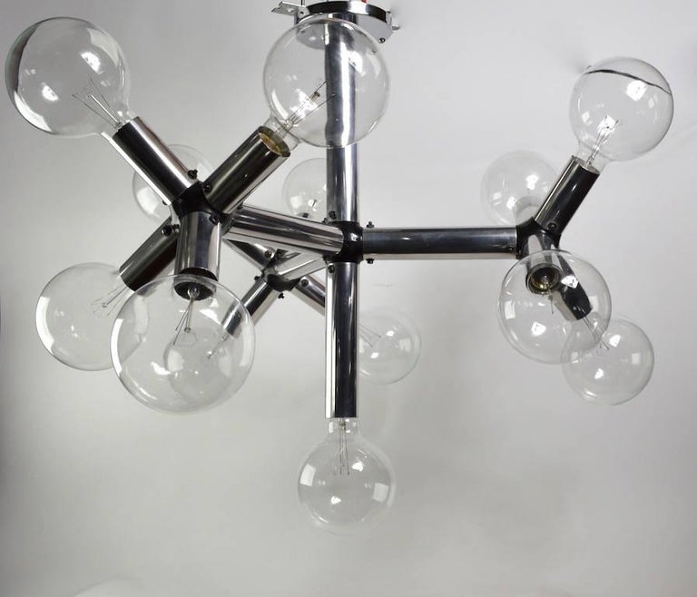 13-Light Molecule Chandelier Attributed to Lightolier at 1stDibs