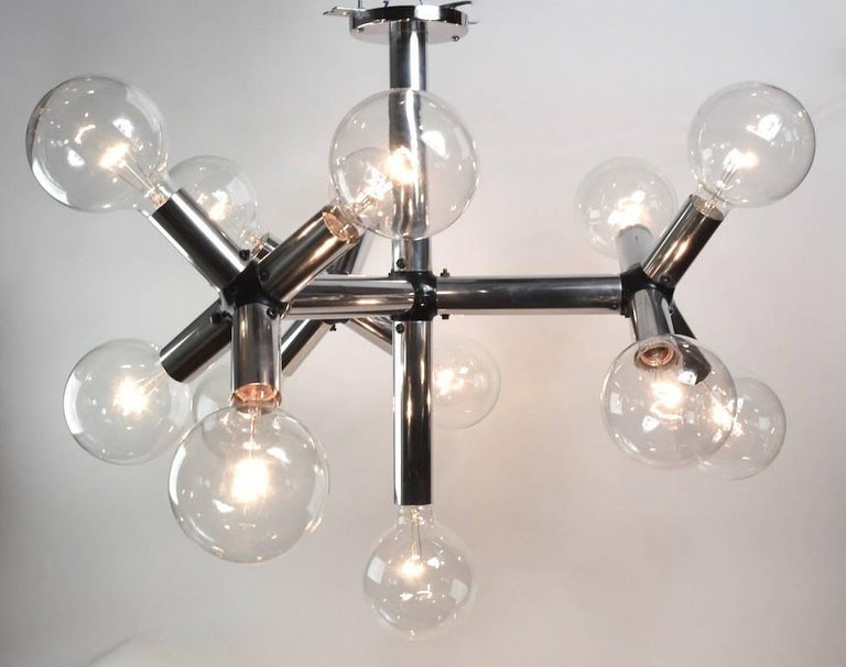13-Light Molecule Chandelier Attributed to Lightolier at 1stDibs