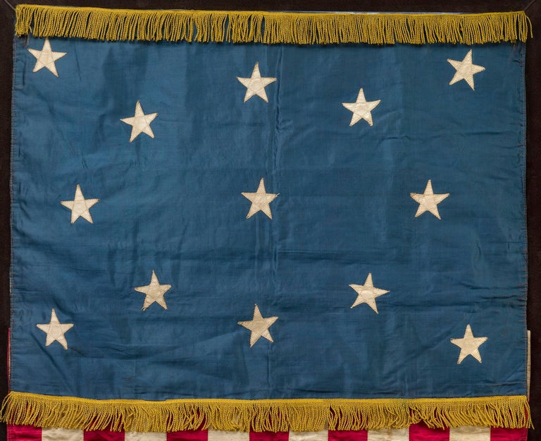 13-Star American Flag Silk Banner, circa 1876-1900 at 1stDibs