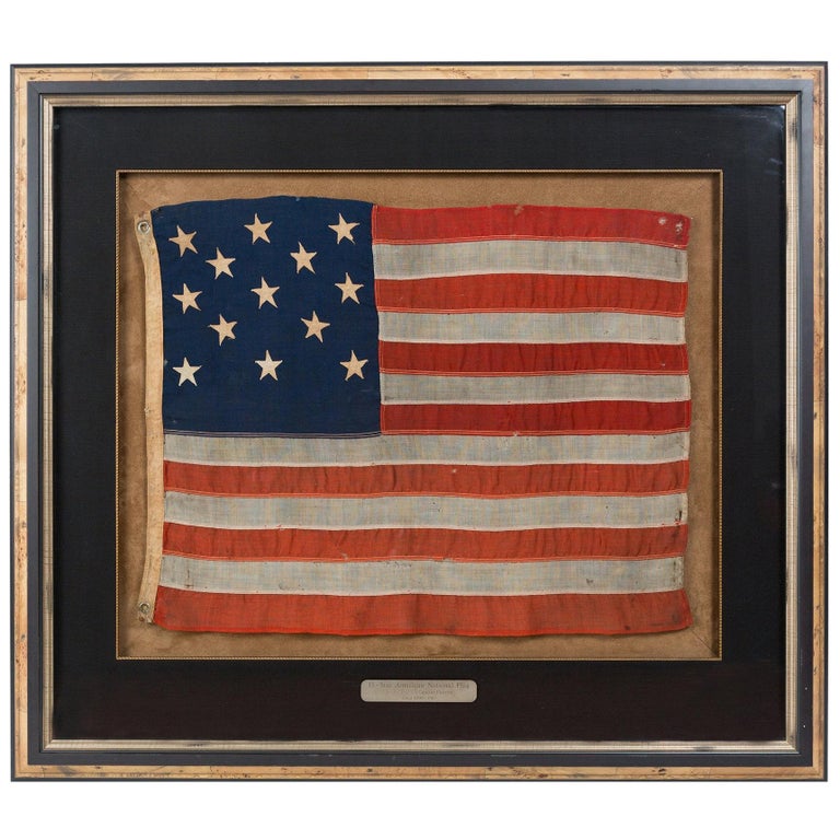 13-Star Antique American Flag, Hopkinson Star Pattern, circa 1890-1910 ...
