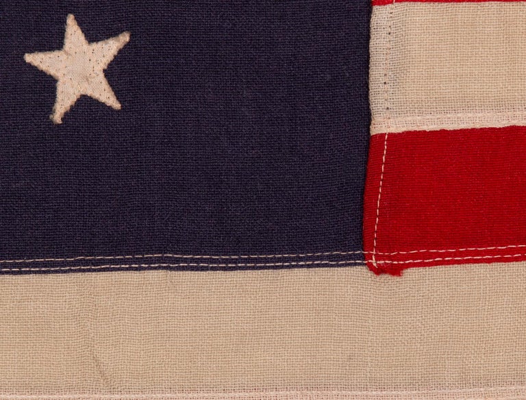 13 Star Antique American Private Yacht Flag at 1stDibs