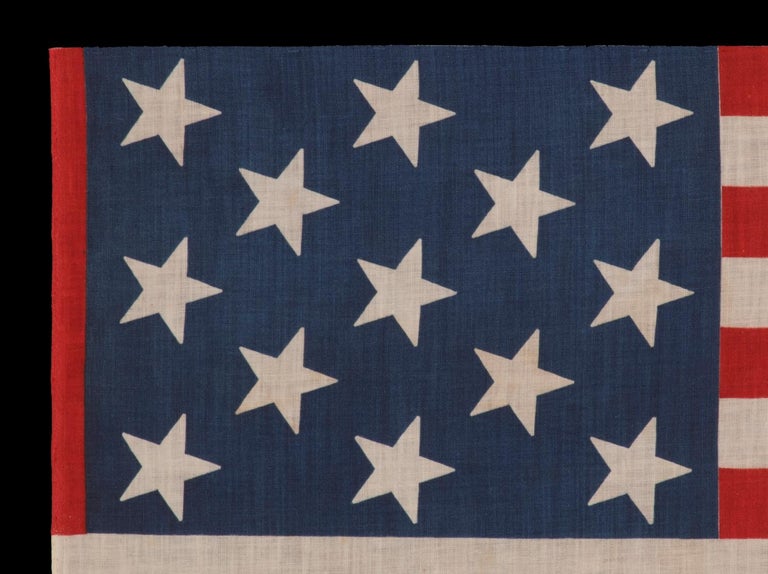 13 Star Parade Flag with Stars in a 3-2-3-2-3 Pattern, circa 1876-1898 ...