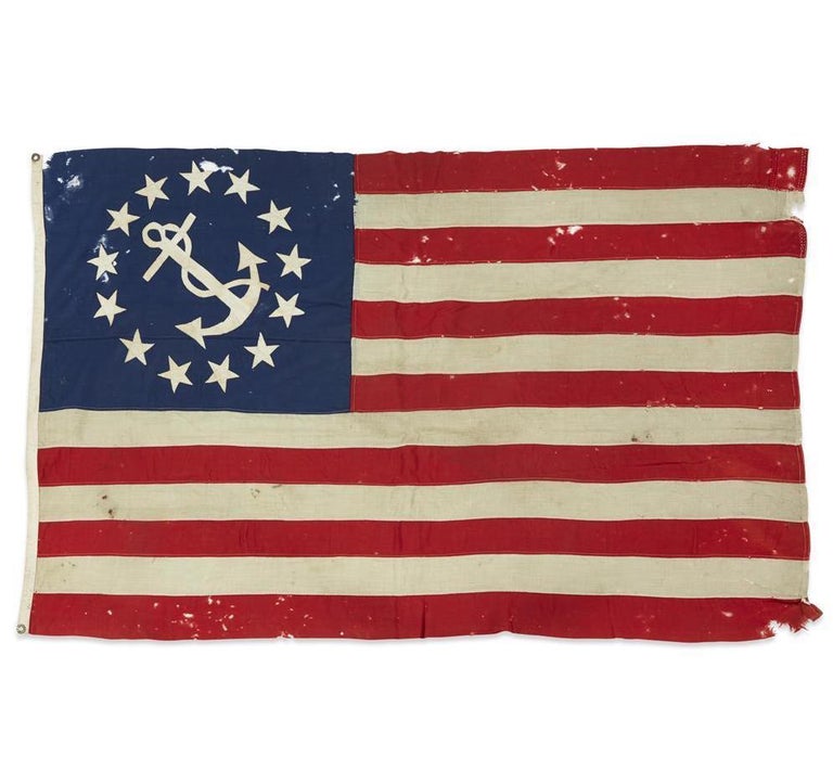 13-Star Yacht Ensign, M. Auten and Company, Early 20th Century For Sale ...