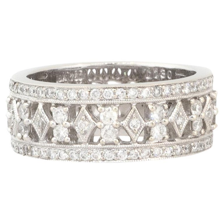 Alliance filigrane en or 18 carats avec diamants de 1,30 carat, en ...