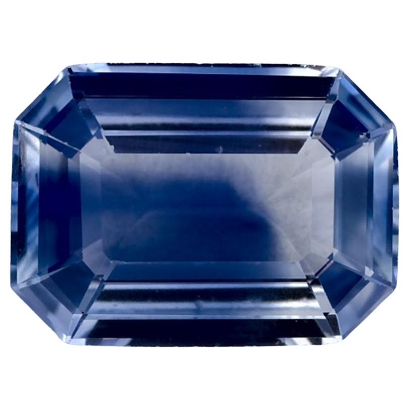 1.09 Ct Blue Sapphire Octagon Cut Loose Gemstone For Sale at 1stDibs