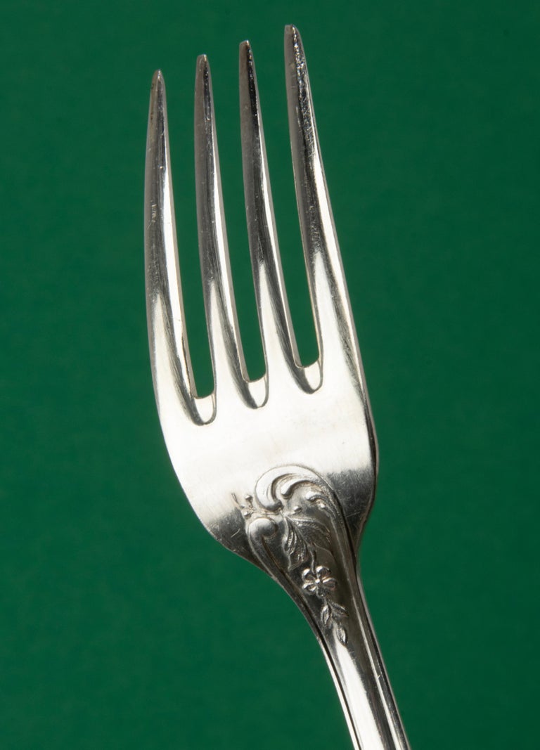 130-Piece Set Silver Plated Flatware, Frionnet France, Rococo Style For ...