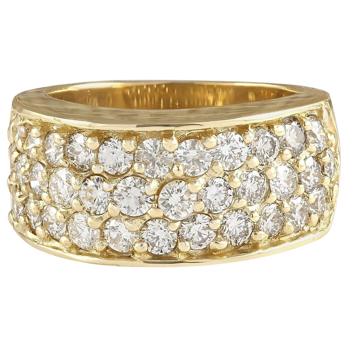 1.35 Carat Natural Tanzanite 18 Karat Yellow Gold Ring For Sale at 1stDibs