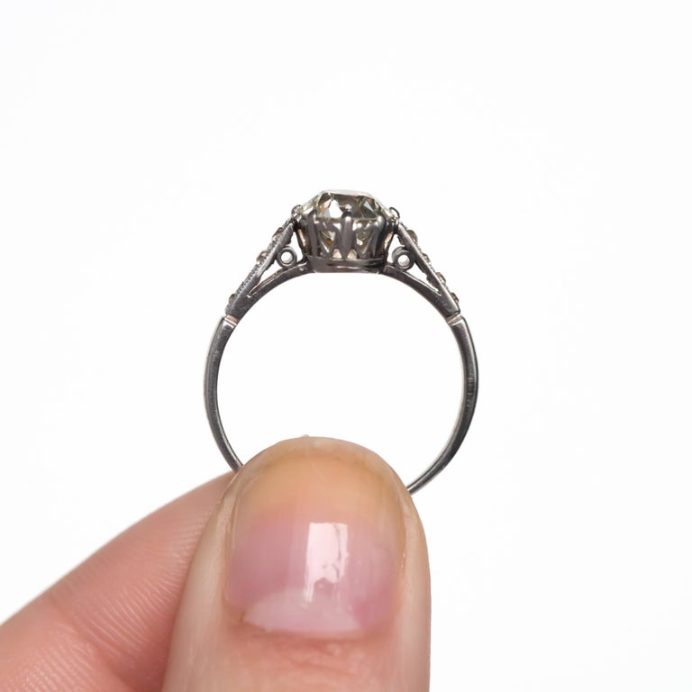 1.35 Carat Old European Brilliant Engagement Ring For Sale at 1stDibs ...