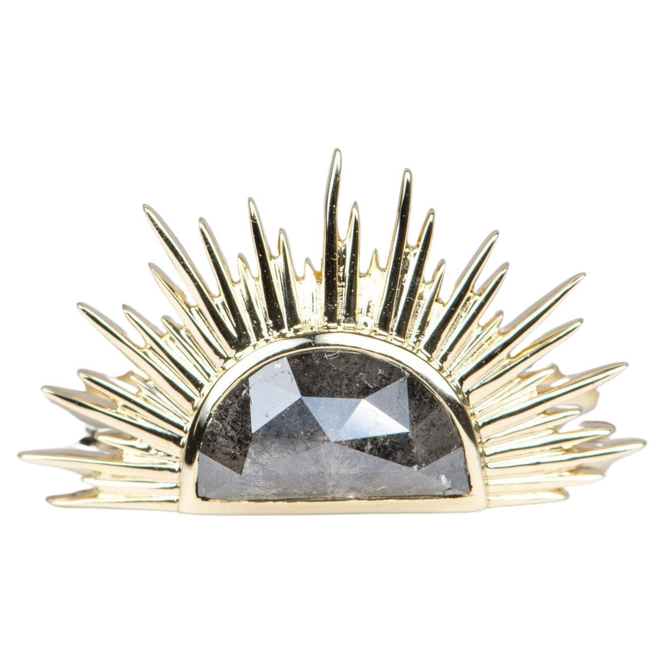 Half Moon Engagement Ring - For Sale on 1stDibs