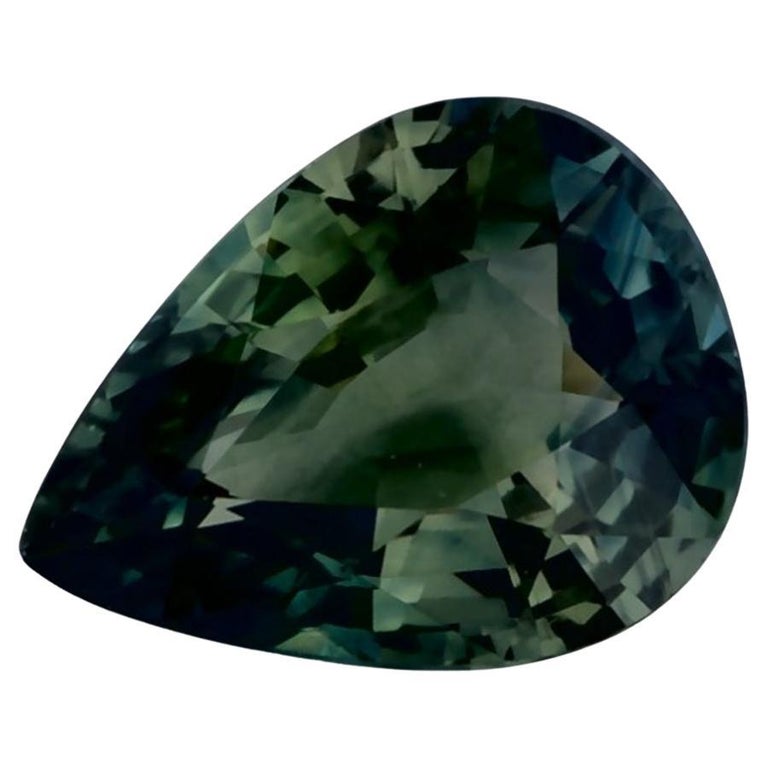1.36 Carat Blue Sapphire Pear Loose Gemstone For Sale at 1stDibs