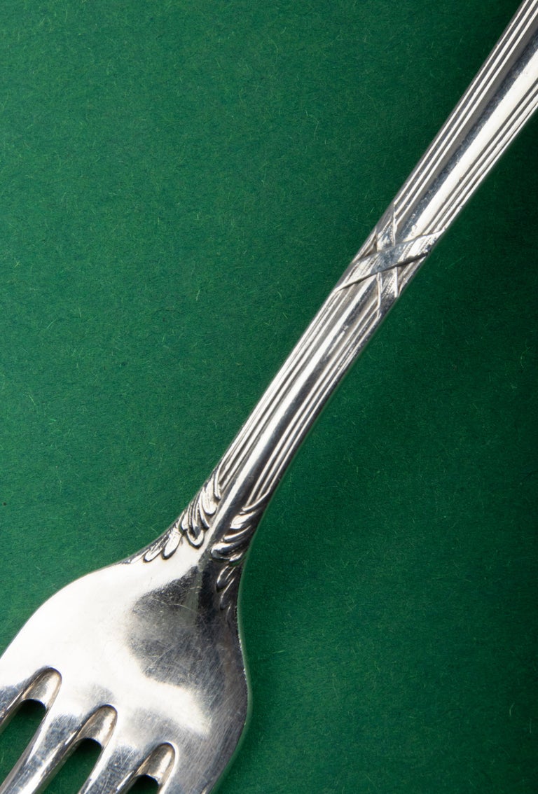 136-Piece Set of Silver Plated Flatware in Canteen made by Wellner For ...