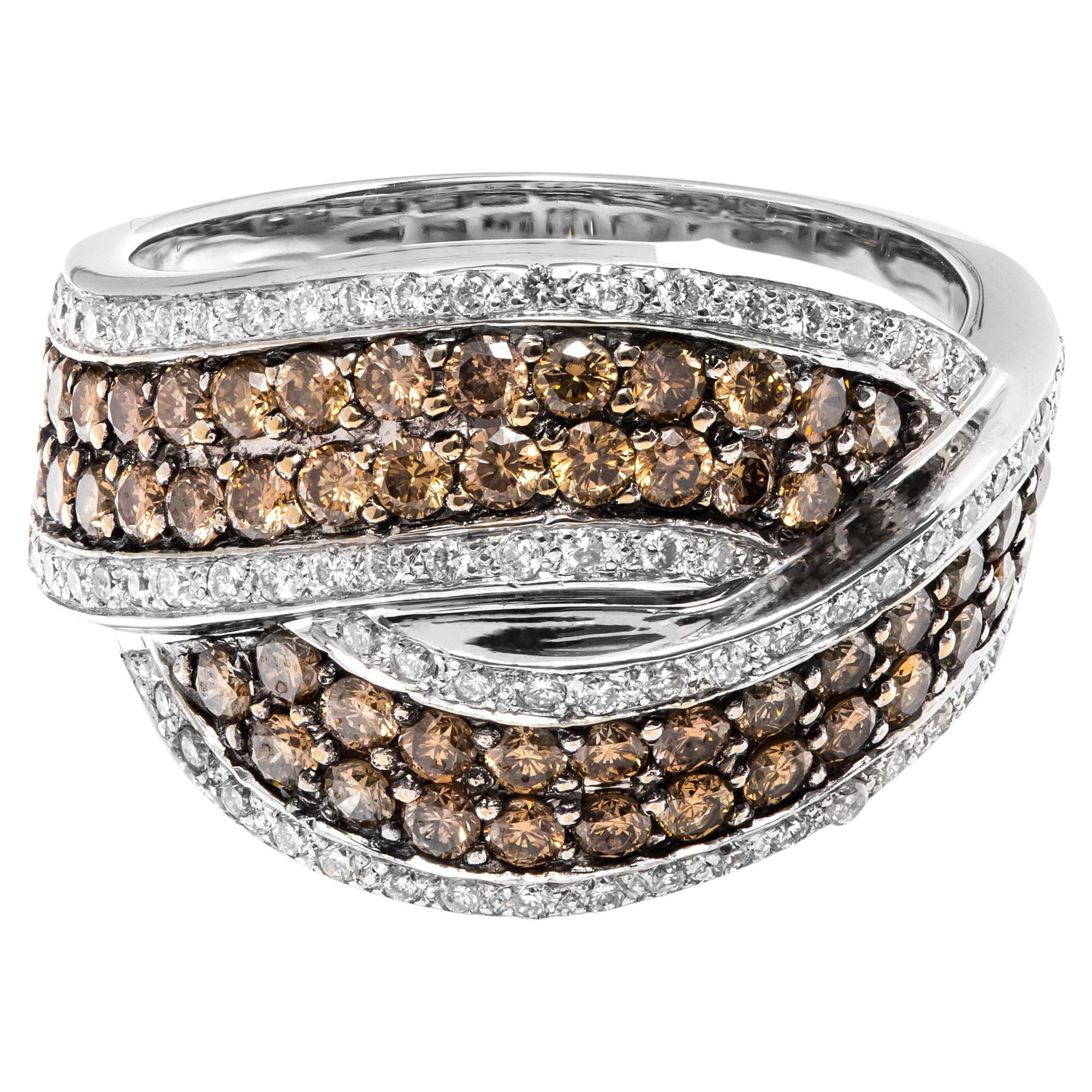 Natural Fancy Colored and White Diamond Ring For Sale at 1stDibs