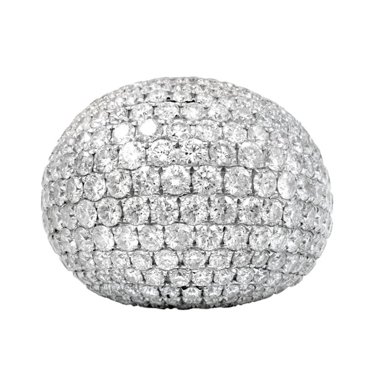 13.71 Carat Dome Diamond Ring For Sale at 1stDibs