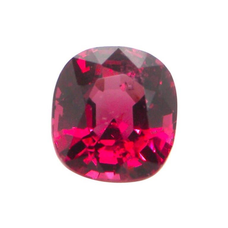 Burma Red Spinel Ring Cushion Cut 5.05 Carats AGL Certified at 1stDibs ...
