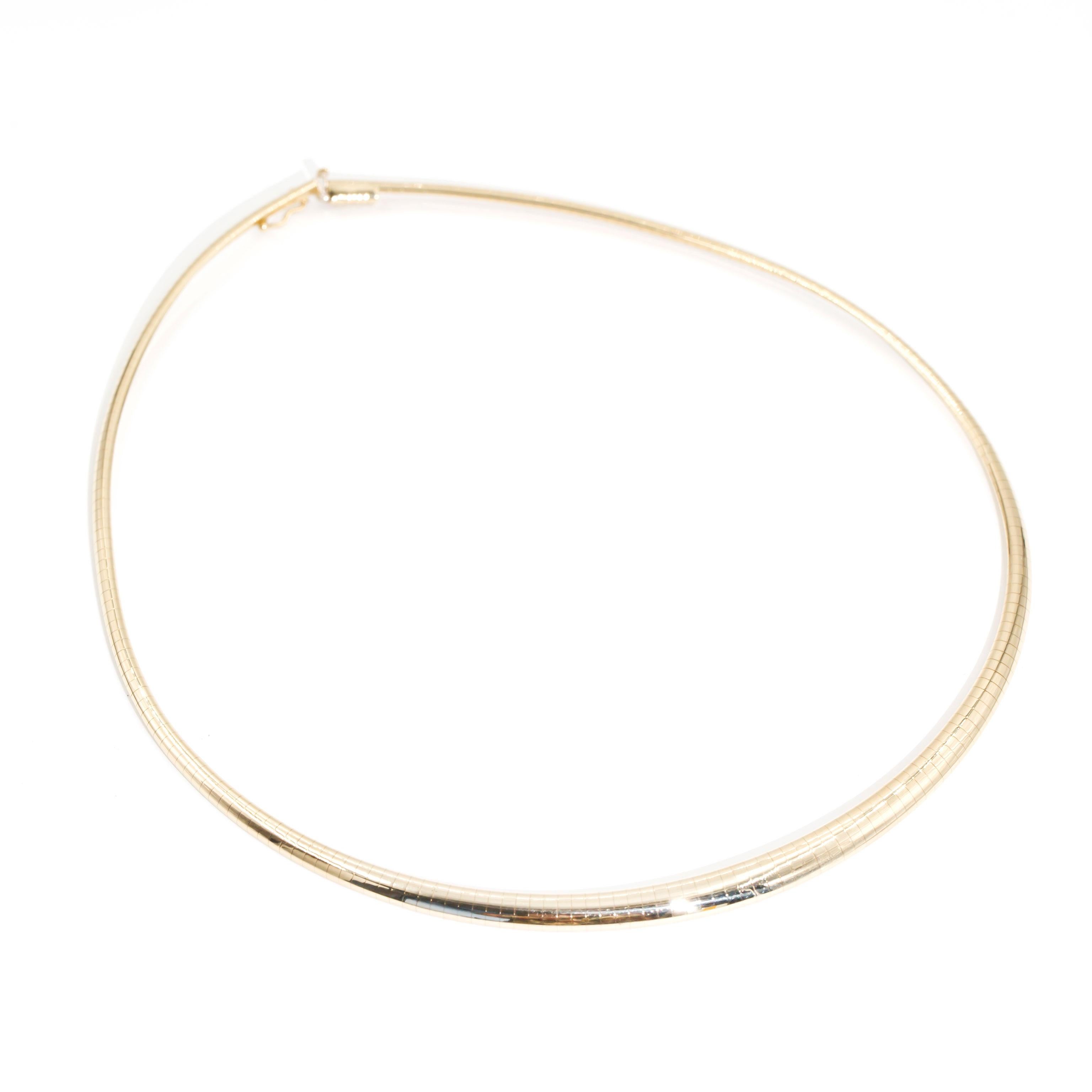 14 Carat Yellow Gold Italian Made Vintage Omega Chain Highly Polished ...