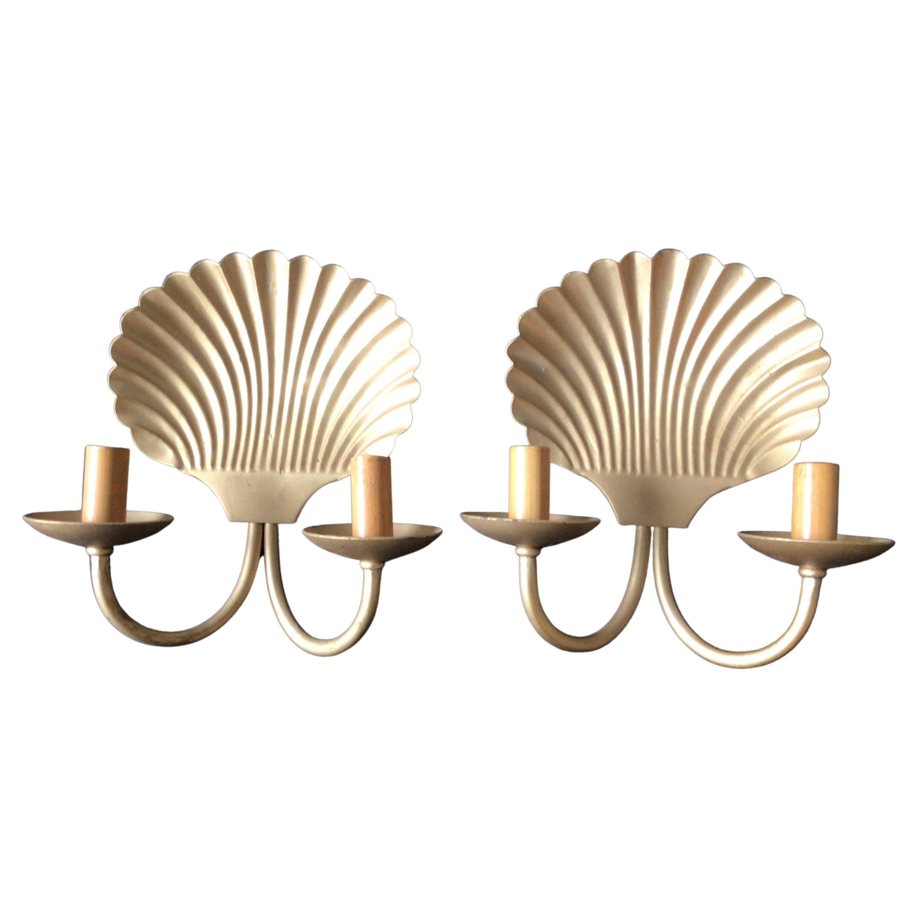 Capiz Shell Sconce by Gwen Carlton at 1stDibs