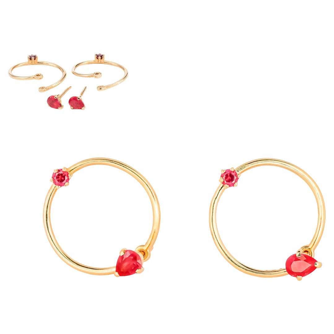 Bold Diamond Stud Earrings with Diamond Jackets For Sale at 1stDibs