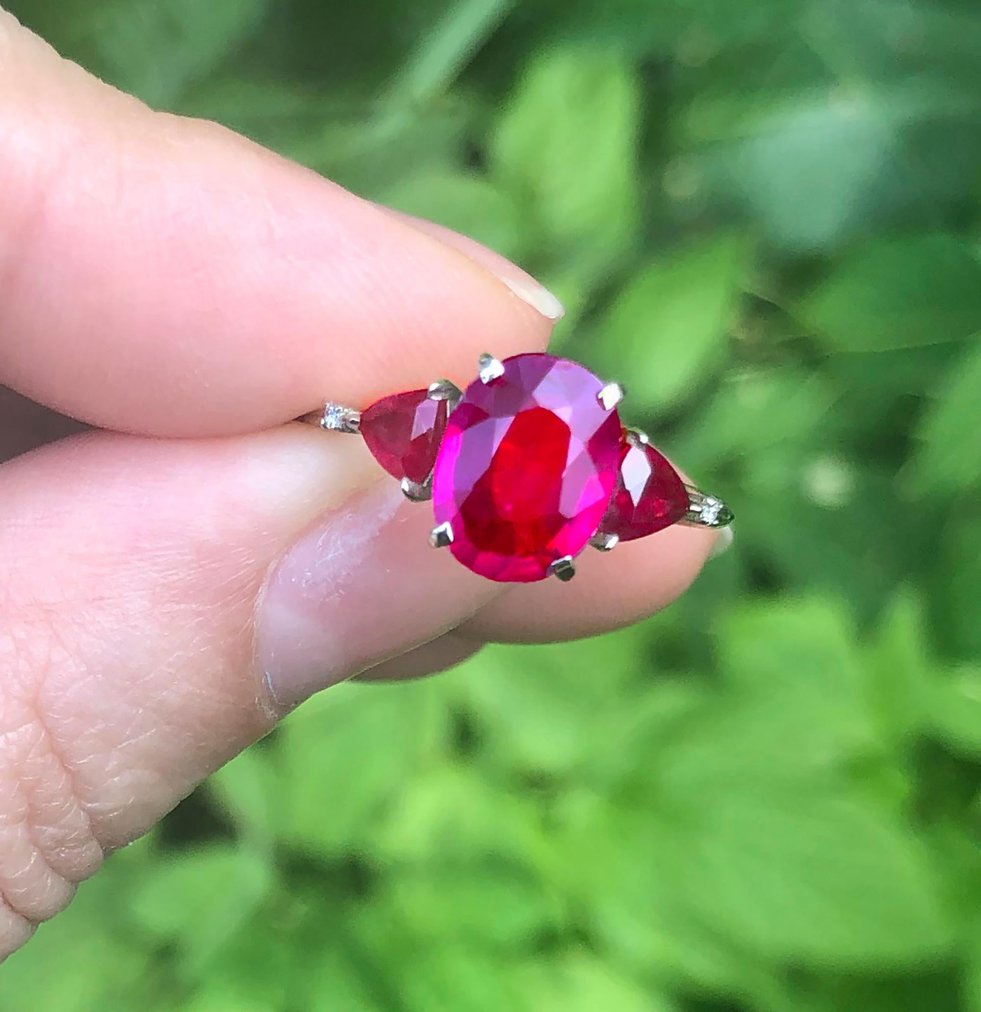 14 Karat Gold Ring with Ruby and Diamonds For Sale at 1stDibs | 14k ...