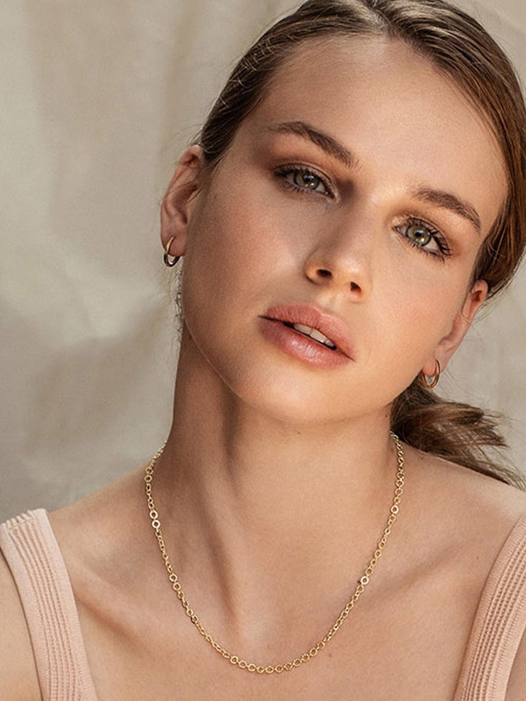 14 Karat Gold Twisted Wire Filigree Round Chain Link Necklace by Mon ...