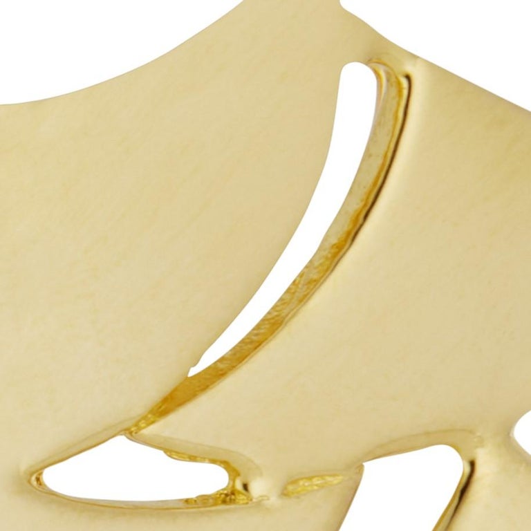 14 Karat Gold Vermeil Shark Tooth Plate Earrings by Chee Lee New York ...