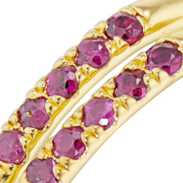 14 Karat Serpent Ring with Ruby Pave by Chee Lee New York For Sale at ...