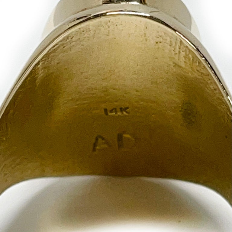14 Karat Native American Ring For Sale at 1stDibs
