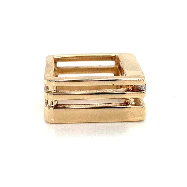 14 Karat Ring with 0.75tw Baguette Diamonds For Sale at 1stDibs