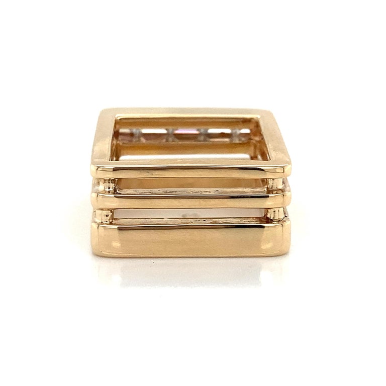 14 Karat Ring with 0.75tw Baguette Diamonds For Sale at 1stDibs