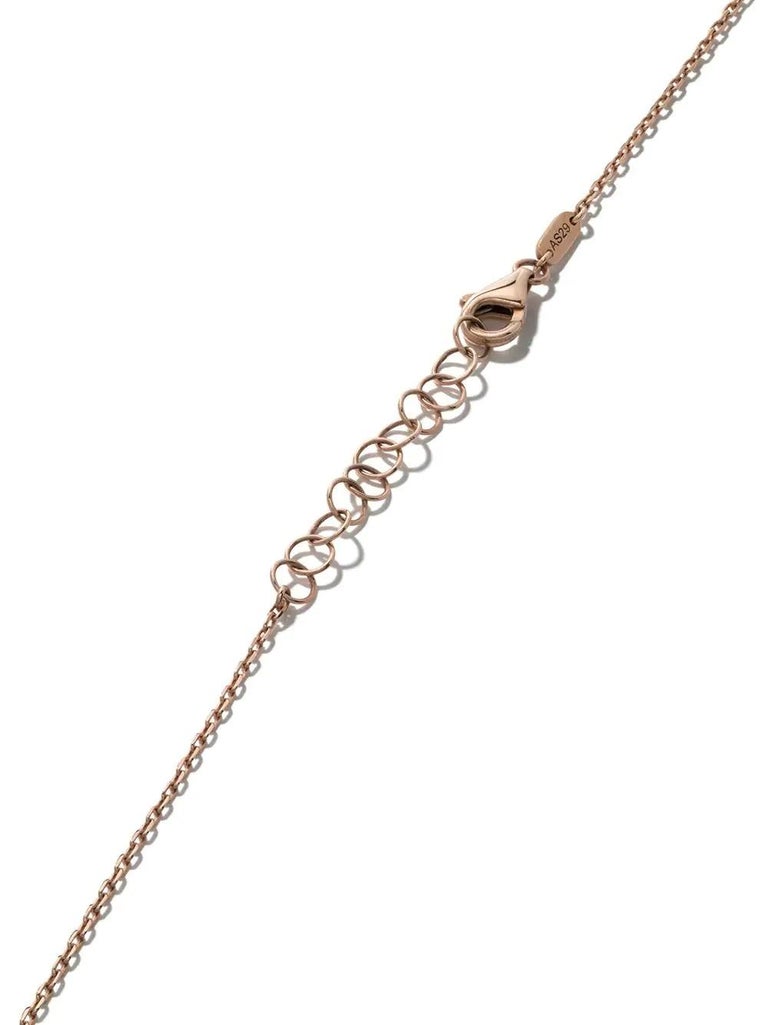 14 Karat Rose Gold Diamond Milkshake Necklace For Sale (Free Shipping ...