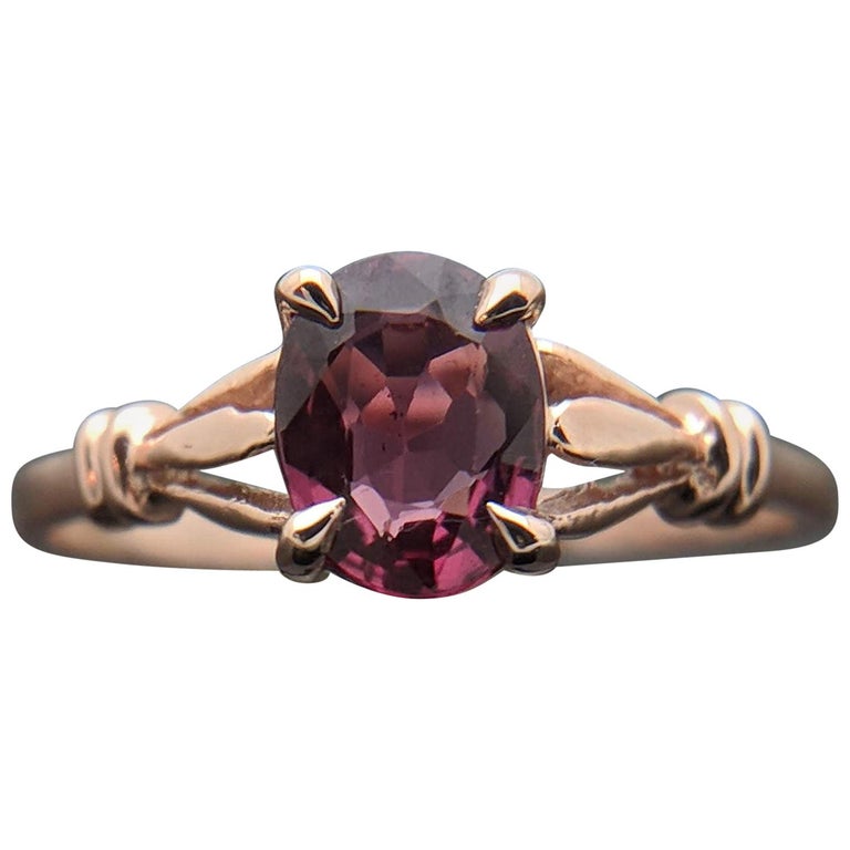 14 Karat Rose Gold Spinel Ring For Sale at 1stDibs