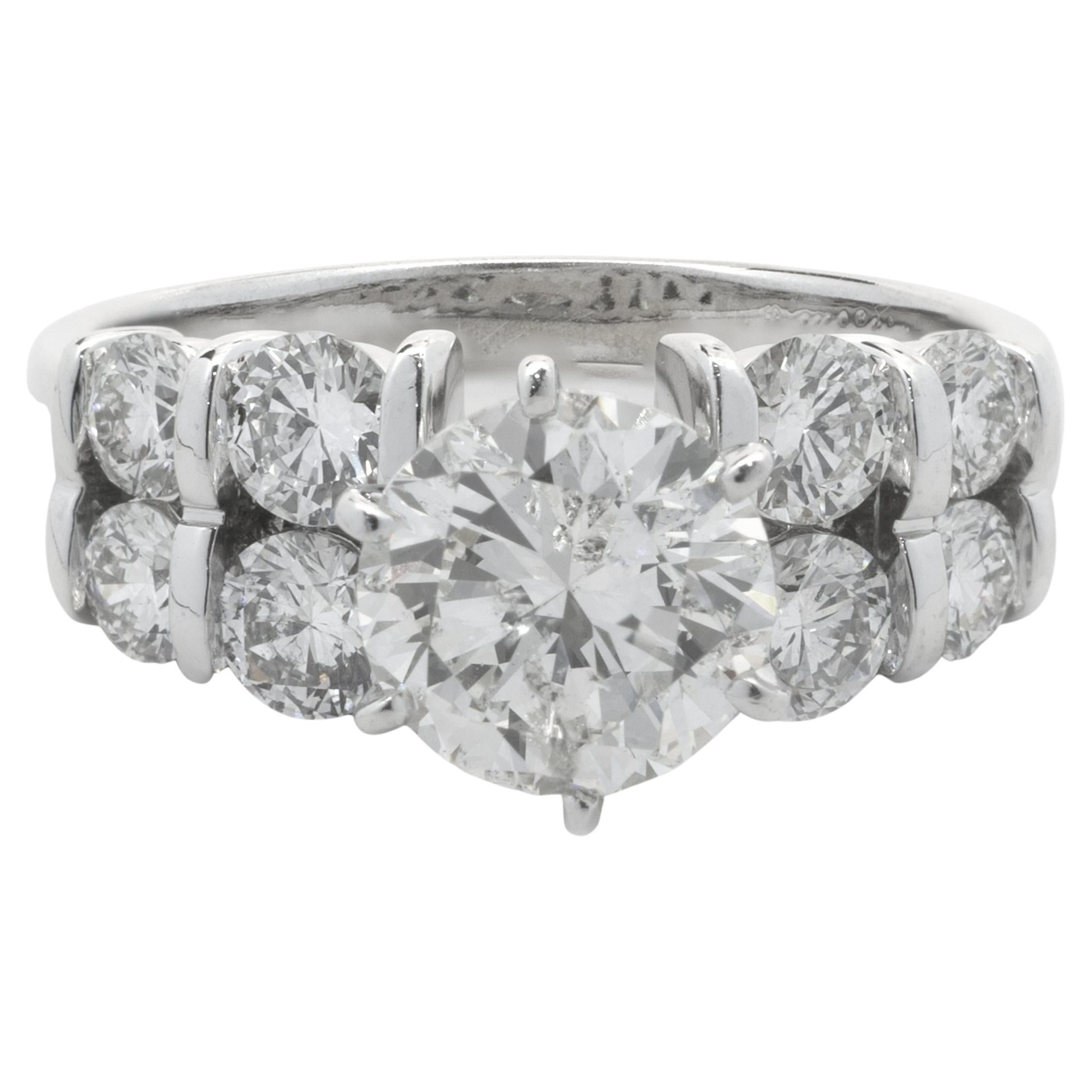 Cocktail Ring with Pie Cut Emerald Diamond 1.81ct For Sale at 1stDibs