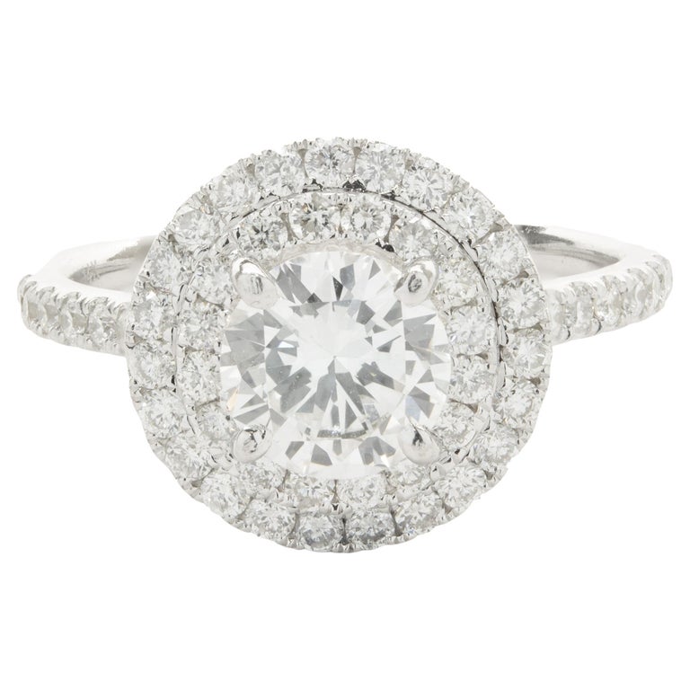 14 Karat White Gold Diamond Wed Set For Sale at 1stDibs