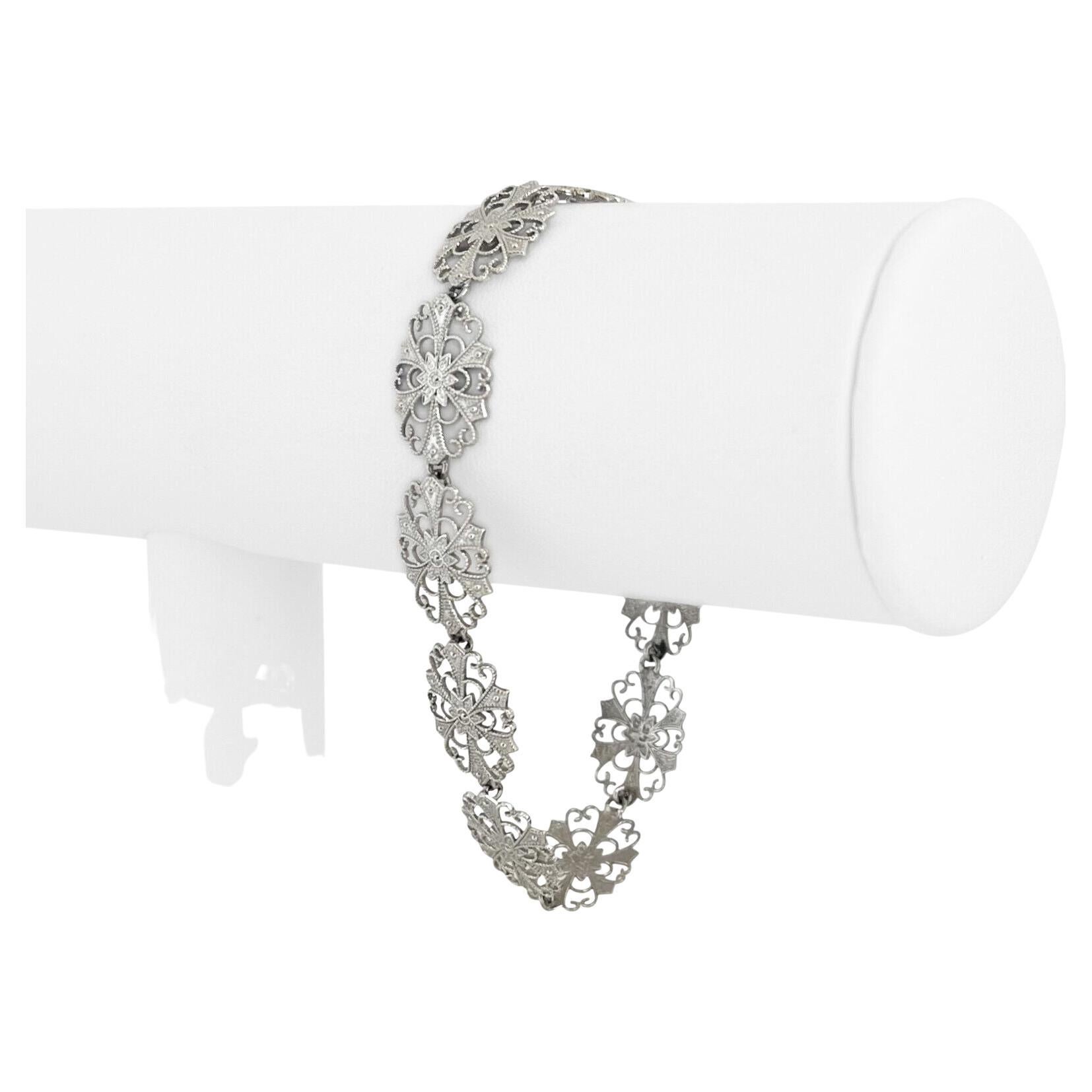 14 Karat Yellow Gold Ladies Fancy Braided Link Bracelet For Sale at 1stDibs