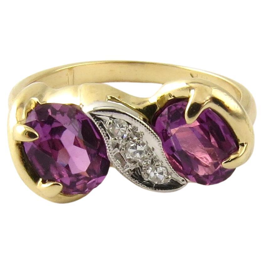 18 Karat White Gold Diamond and Simulated Sapphire Ring For Sale at 1stDibs