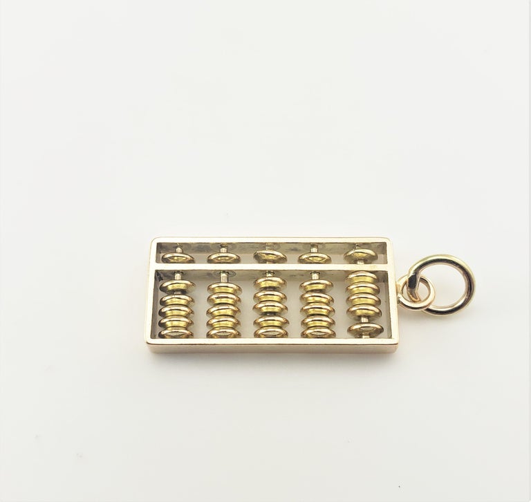 14 Karat Yellow Abacus Charm For Sale at 1stDibs