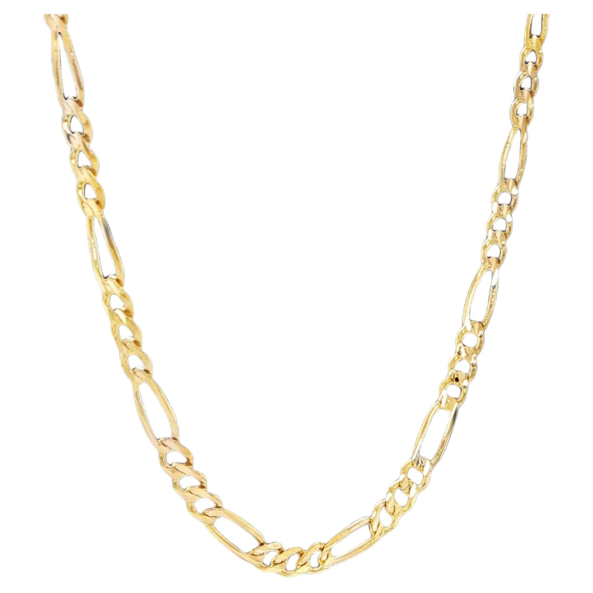Yellow Gold Rolo Chain Necklace 18" - 14k For Sale at 1stDibs